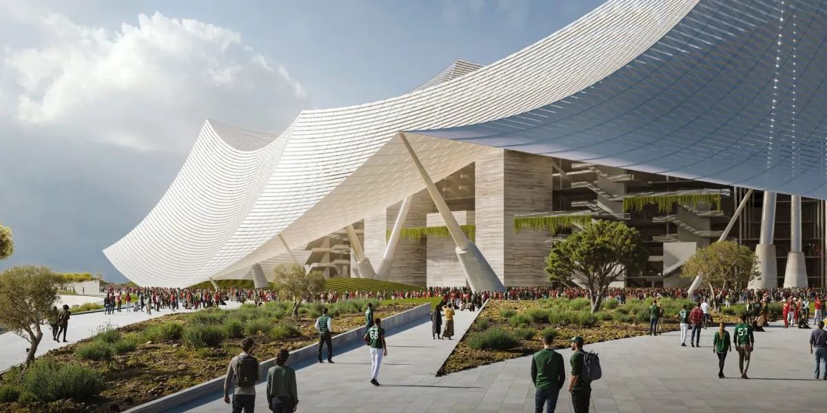 Mondial 2030 : nouvelles images du futur Grand Stade Hassan II de ...